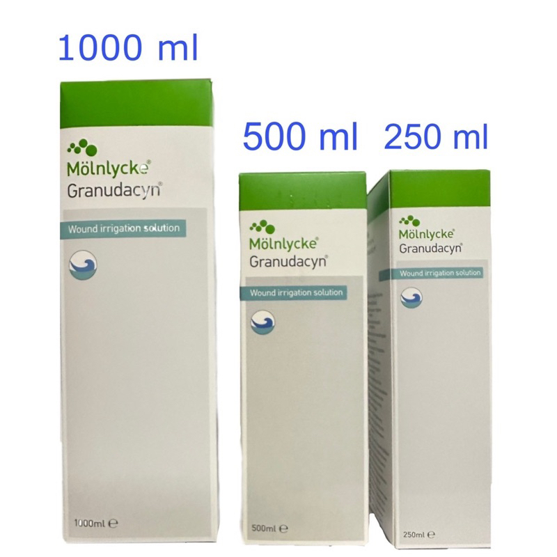 Granudacyn Solution 250 ,500,1,000 ml. ล้างแผล ทำความสะอาดแผล | Shopee ...