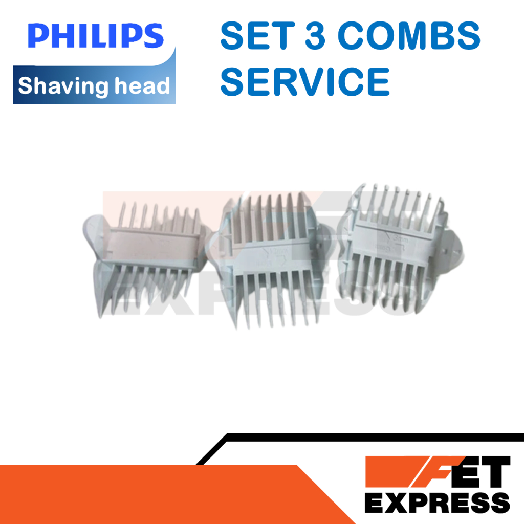 SET 3 COMBS SERVICE อะไหล่แท้สำหรับเครื่องโกนหนวด PHILIPS รุ่น HC1055 ...