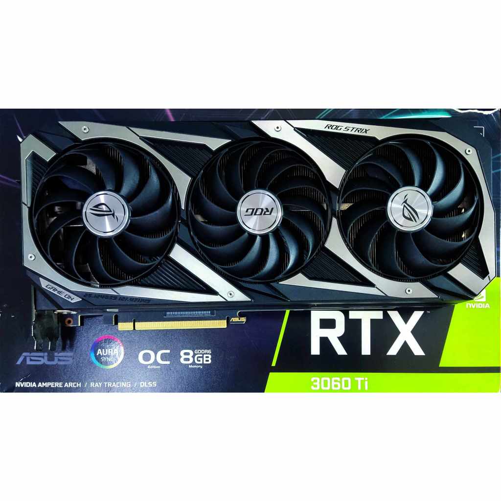 VGA (การ์ดจอ) ASUS ROG Strix RTX 3060 TI 8GB มือ2 | Shopee Thailand