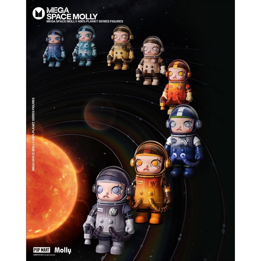 [พร้อมส่งจากไทย] POP MART MEGA SPACE Molly 400% planet ทั้งของใหม่และ ...