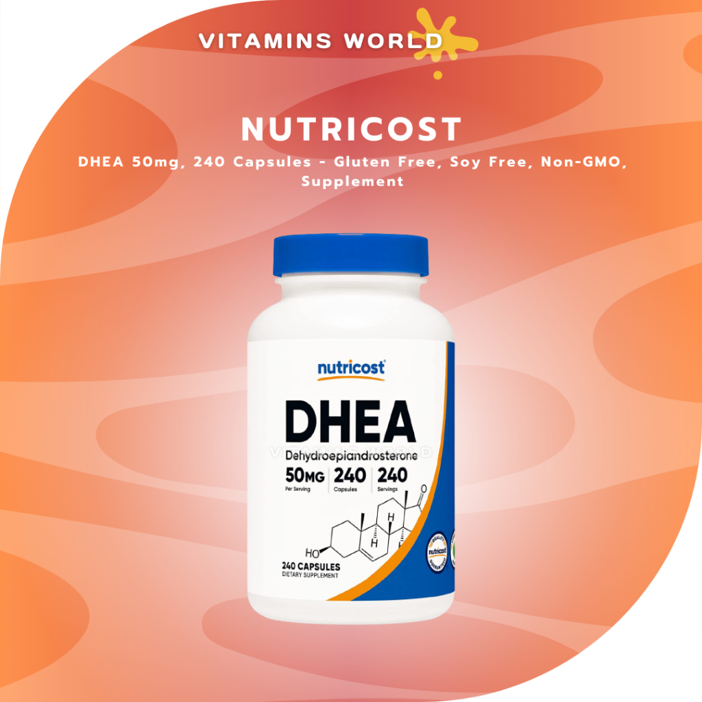 Nutricost DHEA 50mg, 240 Capsules - Gluten Free, Soy Free, Non-GMO, Supplement (V.3073) | Shopee ...