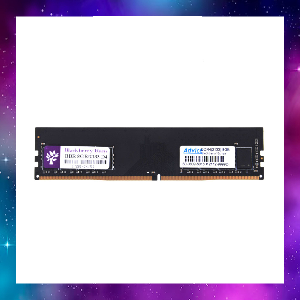 8GB (8GBx1) DDR4 2133MHz RAM (หน่วยความจำ) BLACKBERRY 8CHIP ใช้งานปกติ ...