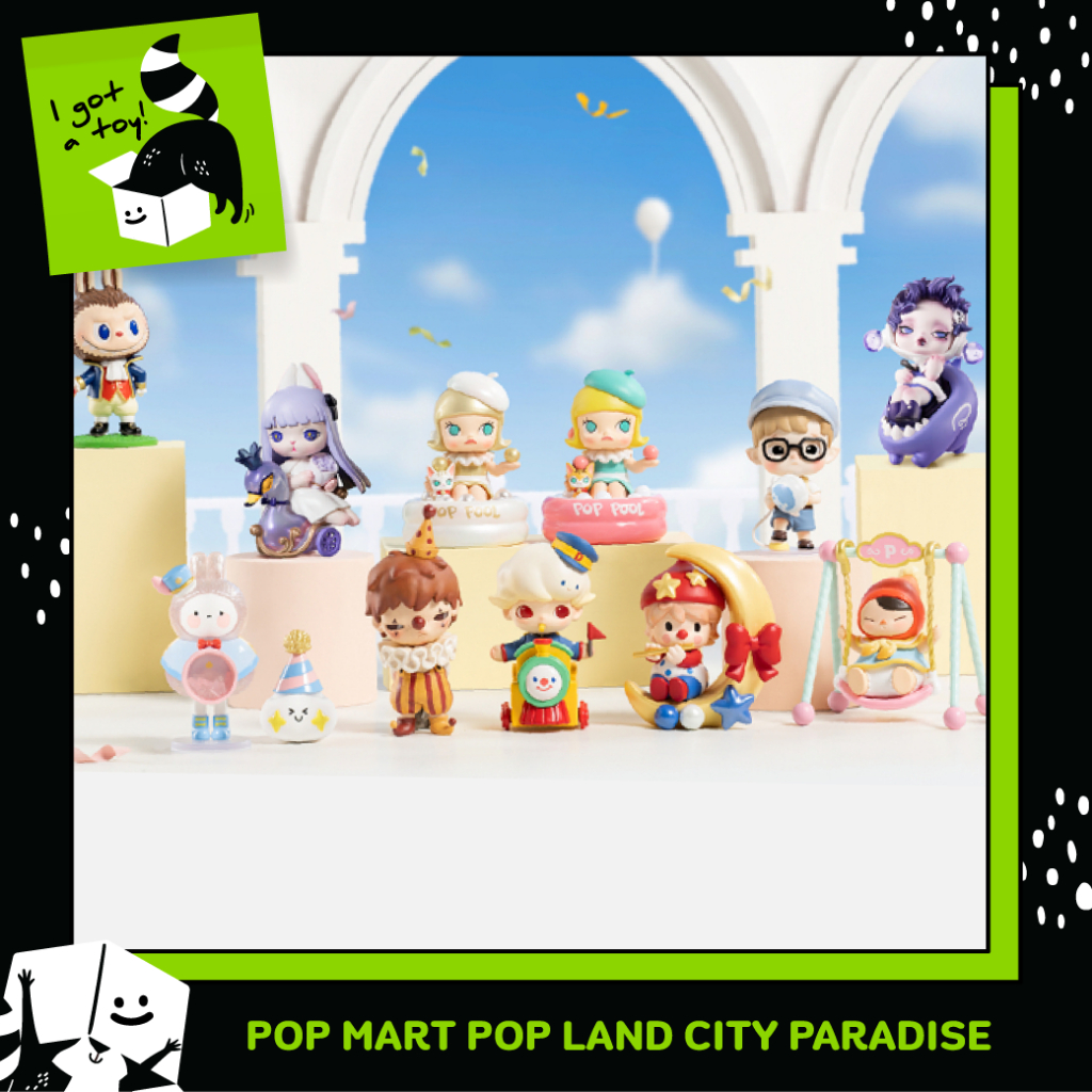 (พร้อมส่ง) กล่องสุ่ม POPLAND เลือกตัว POP MART POP LAND CITY PARADISE ...