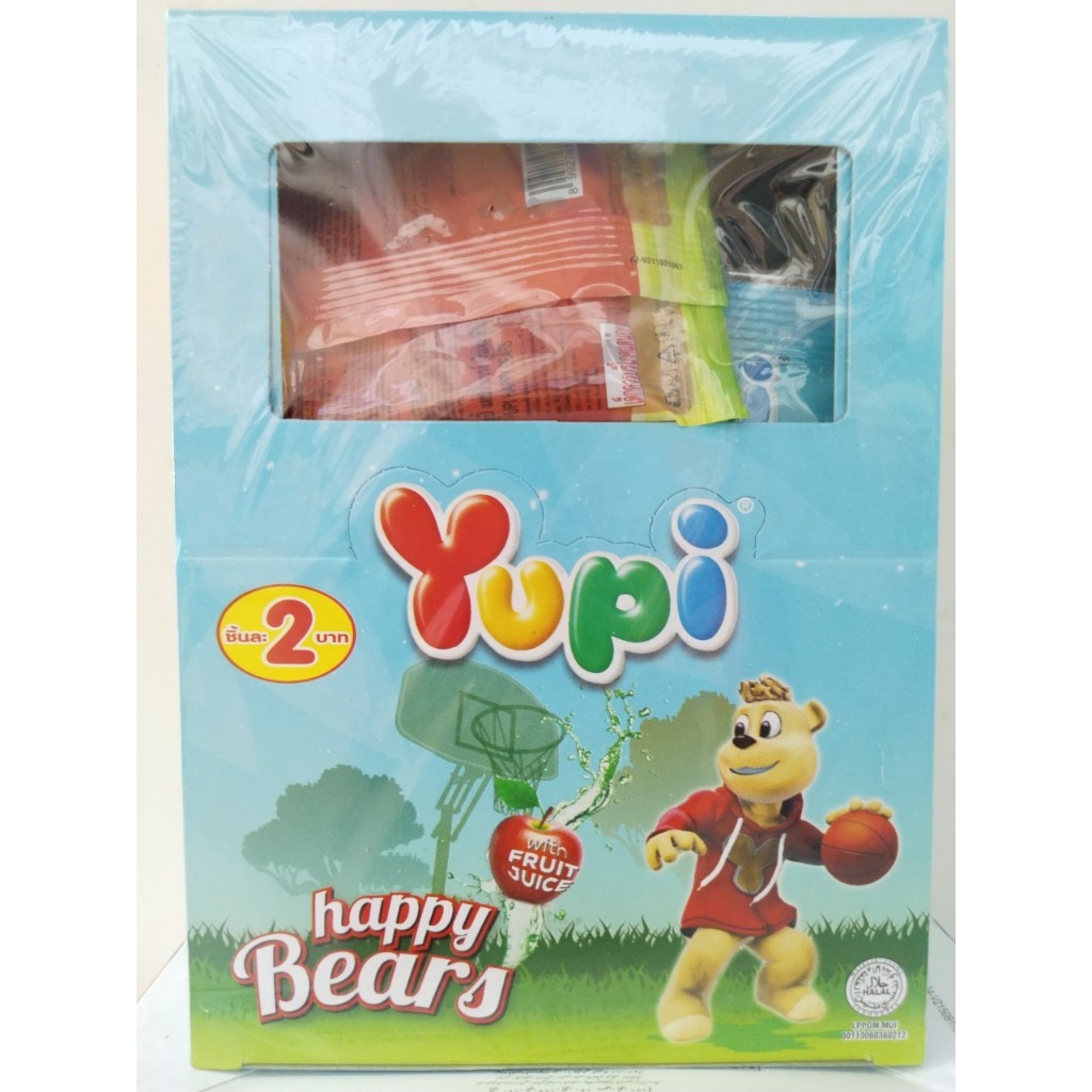 (2 บาท) Yupi ยูปี้ เยลลี่ กัมมี่ ขนมเยลลี่ มีหลายรสชาติ (แพ็คละ 24) | Shopee Thailand