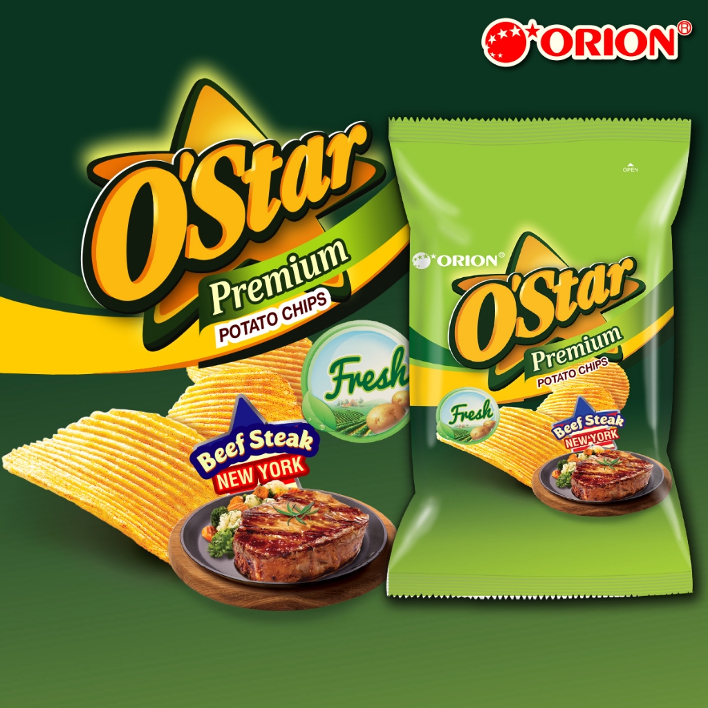 [แพ็คคู่] ORION O'STAR POTATO CHIPS ขนมมันฝรั่งทอดกรอบ 90 G | Shopee ...