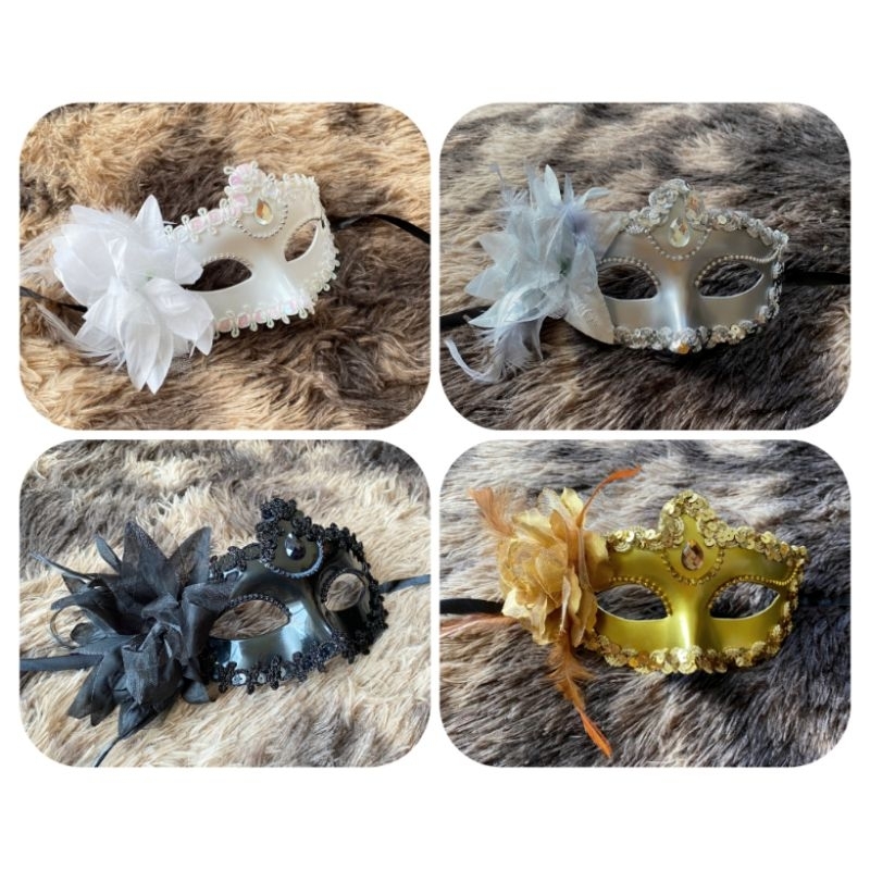 (ร้านไทย) หน้ากากแฟนซีครึ่งหน้า ใส่ในงานปาร์ตี้ Fancy masks. | Shopee ...