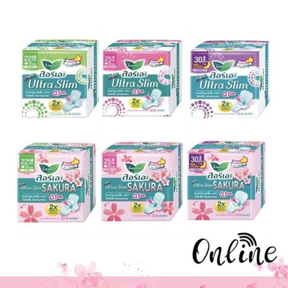 [ราคาพิเศษ ส่งไว]Laurier super ultra slim ลอริเอะ ผ้าอนามัย ซูเปอร์ ...