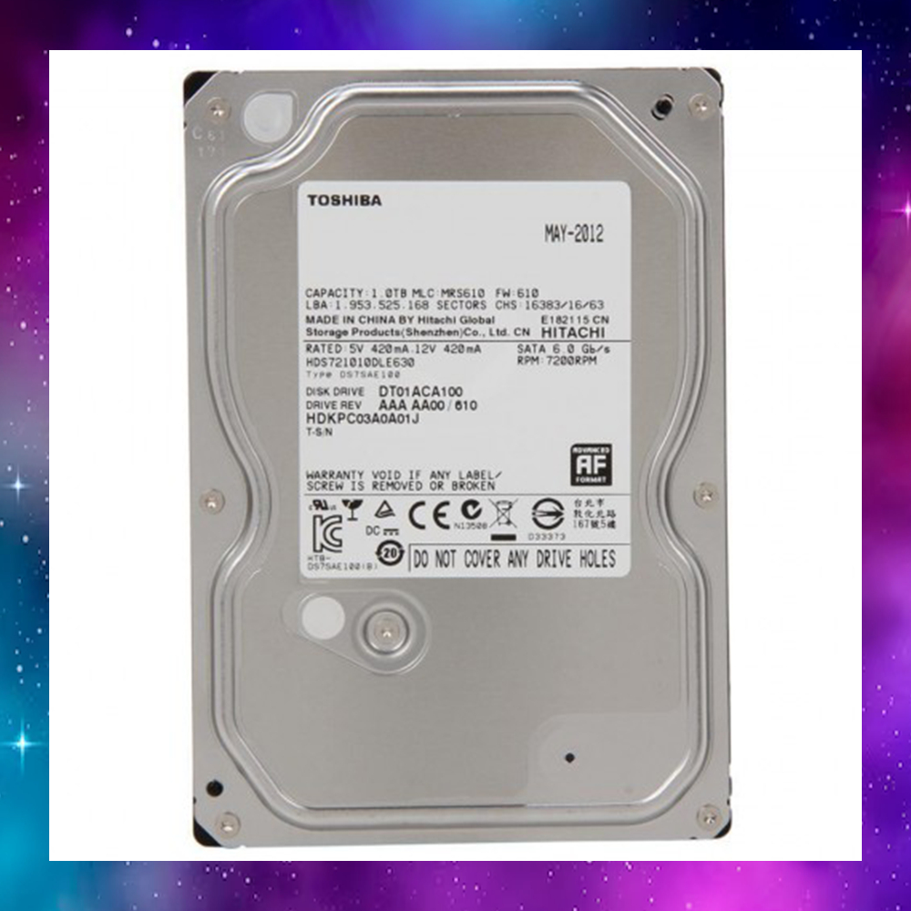 1 TB HDD (ฮาร์ดดิสก์) TOSHIBA DT01ACA 7200RPM SATA3 (DT01ACA100) ใช้งาน ...