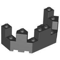 Lego Part - Castle Turret Top 4 x 8 x 2 1/3 รหัส 6066 ป้อมปราการ หอคอย ...
