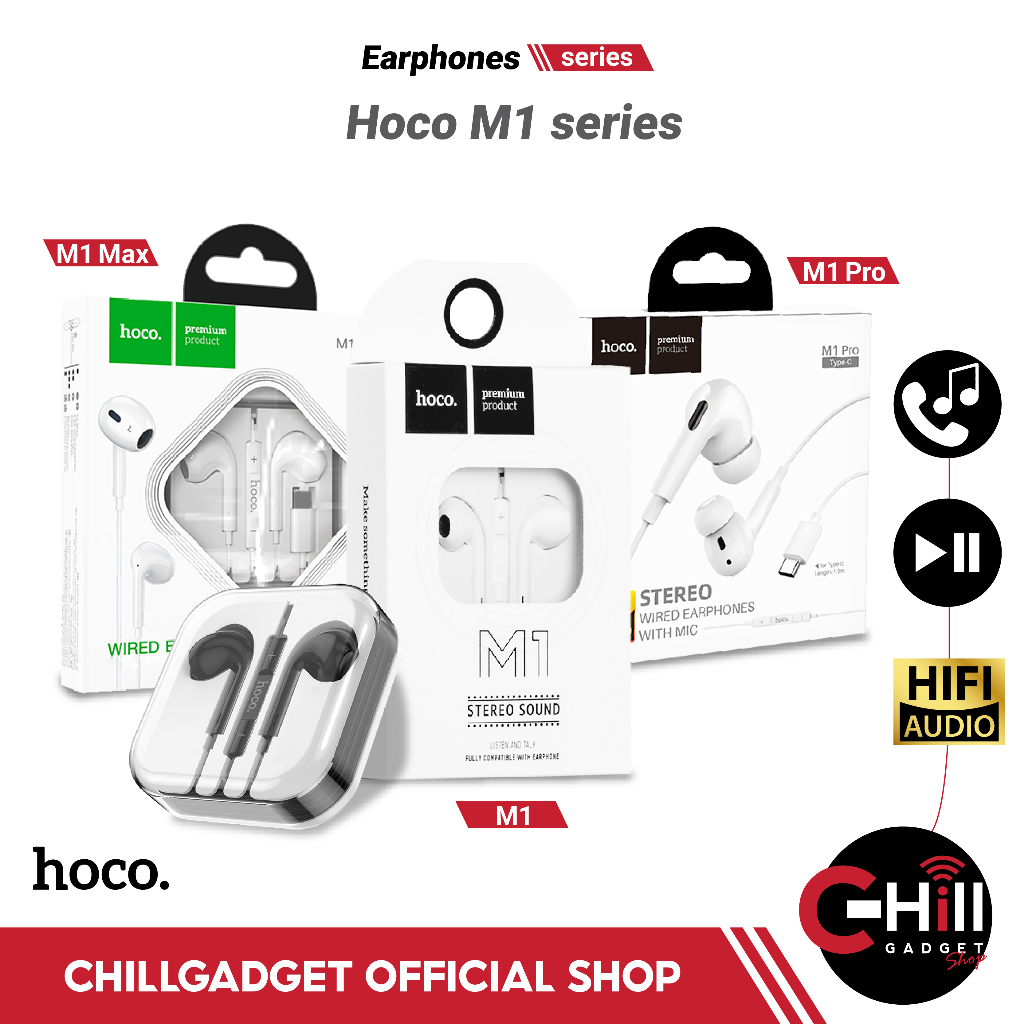 Hoco M1 Series หูฟัง สมอลทอล์ค แบบมัดรวม M1 / M1Pro / M1Max พร้อม ...
