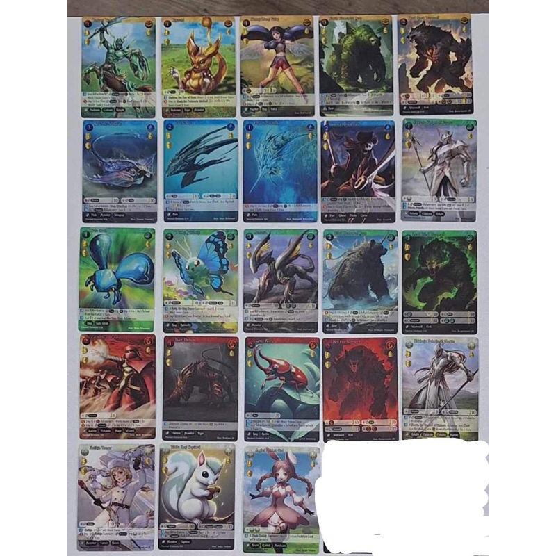 Summoner Master New Era ชุด Ekk คอมม่อน Normal Card ดิน น้ำ ลม ไฟ แสง ...