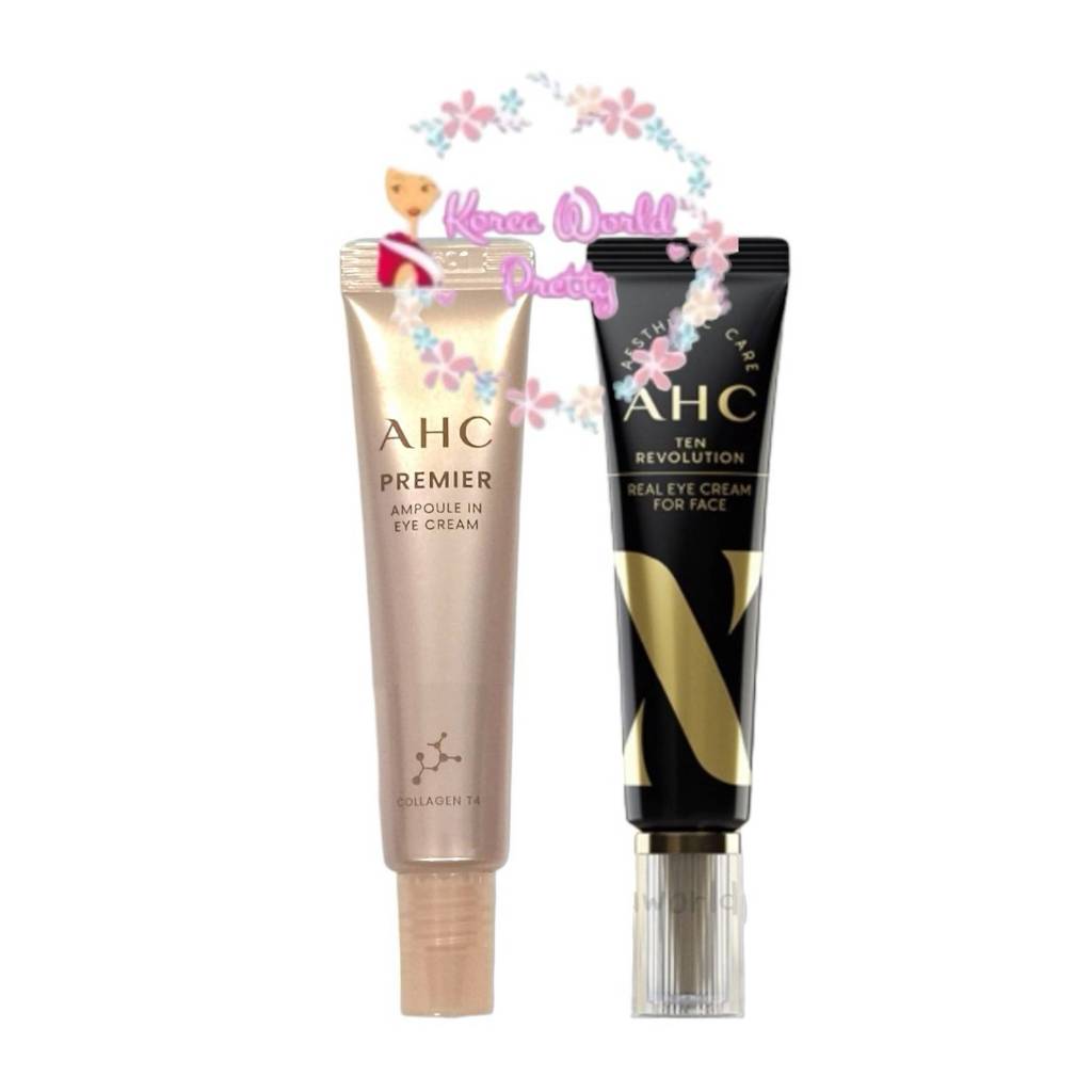 AHC Ampoule In Eye Cream 12ml สีทอง)/ AHC 10 Eye Cream For Face 12 ml(สีดำ) ครีมบำรุงรอบดวงตา ...