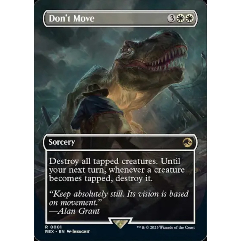 MTG (REX) Don’t Move (Universes Beyond: Jurassic World Collection) (R ...