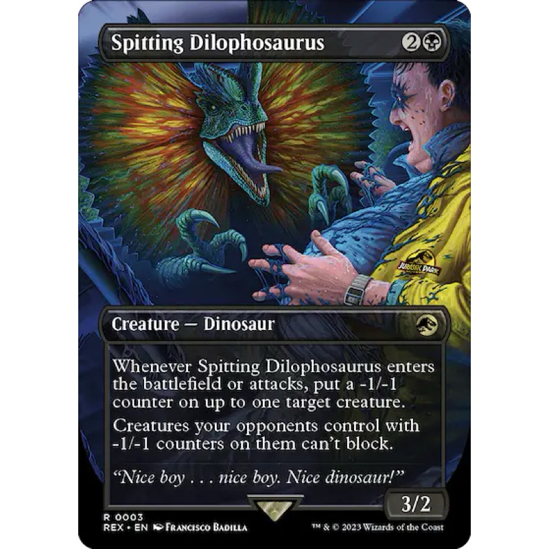 MTG (REX) Spitting Dilophosaurus (Universes Beyond: Jurassic World ...