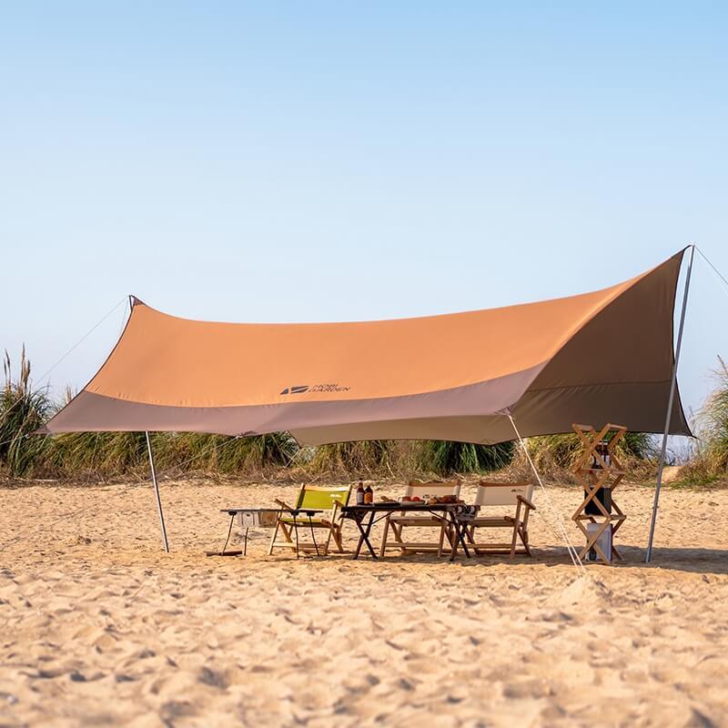 Mobi Garden Junting Tarp ทาร์ปกันแดดกันฝนพร้อมเสาและอุปกรณ์ (Junting ...
