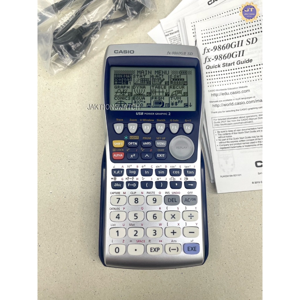 CASIO เครื่องคิดเลขวิทยาศาสตร์ (กราฟและการเงิน) รุ่น FX-9860GII SD สีดำ ...