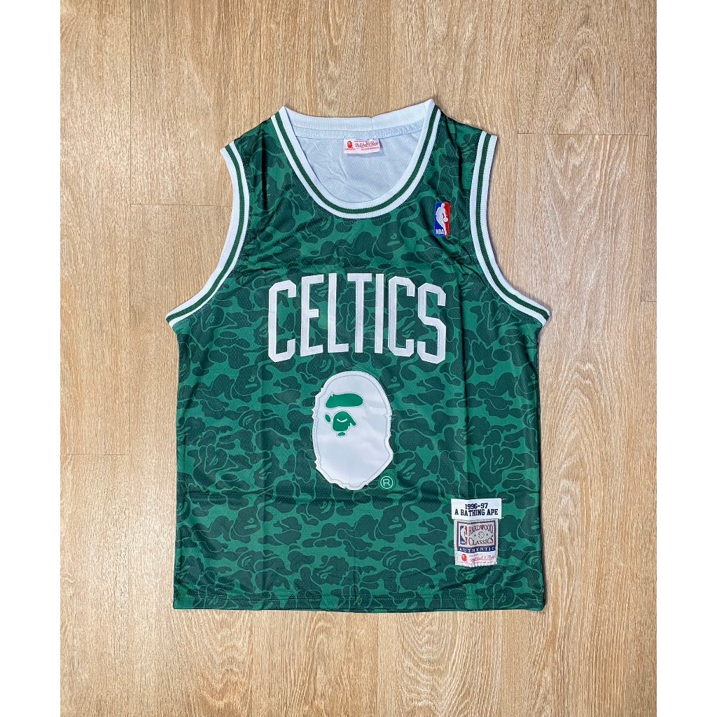 เสื้อบาส CELTICS x BAPE # 93 ( เขียว ) | Shopee Thailand