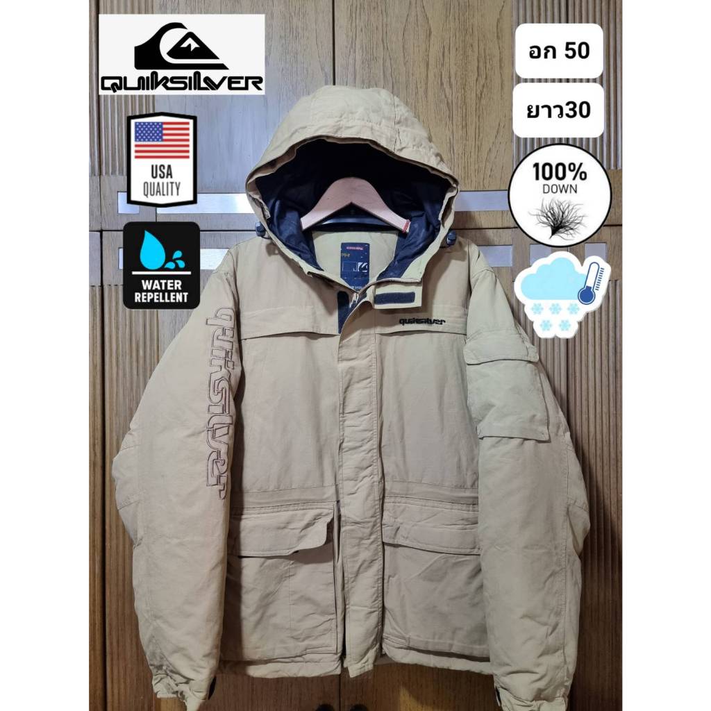 เสื้อกันหนาวขนเป็ด Parka แบรนด์ Quicksilver มือ2ของแท้ | Shopee Thailand