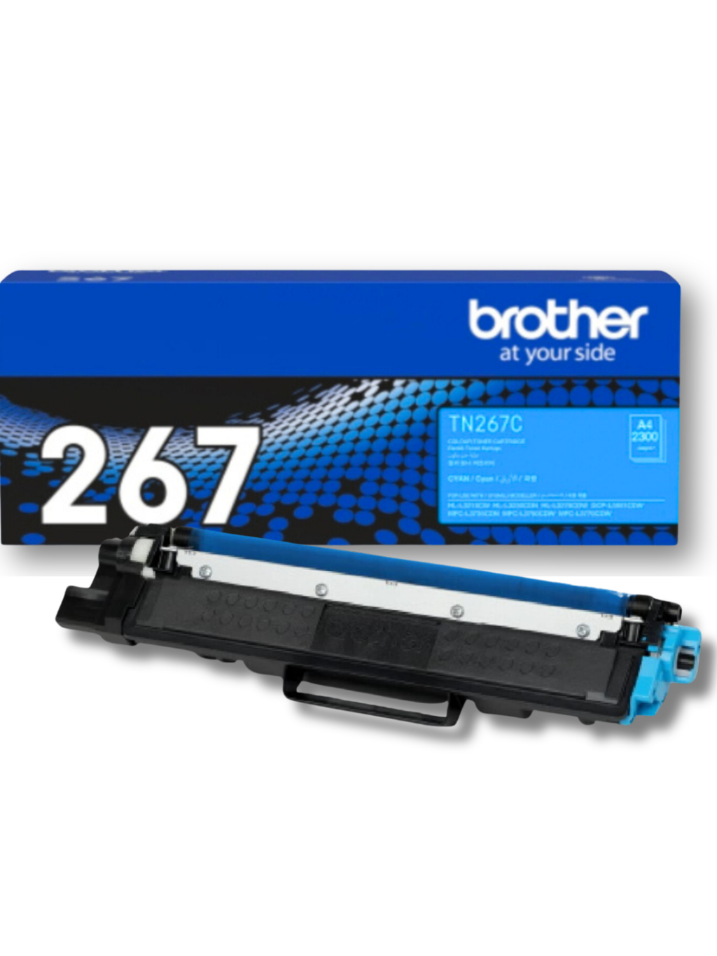 Brother TN-267C ตลับหมึกโทนเนอร์ สีฟ้า Cyan Original Toner Cartridge ...