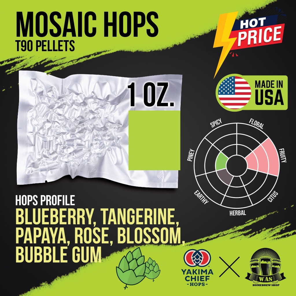 Mosaic Hop Pellet 1 Oz | Shopee Thailand
