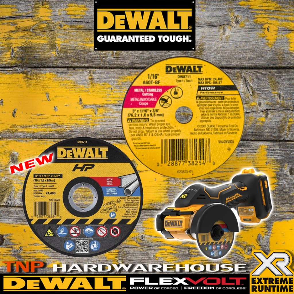 DEWALT DW8711 DW8711P3 ใบตัดเหล็ก-สแตนเลส3" สำหรับ DCS438 | Shopee Thailand