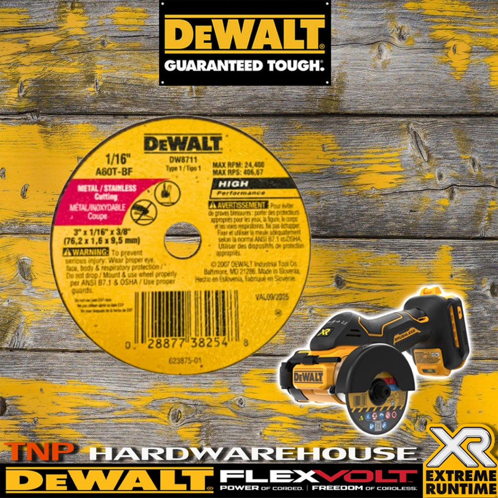 DEWALT DW8711 DW8711P3 ใบตัดเหล็ก-สแตนเลส3" สำหรับ DCS438 | Shopee Thailand