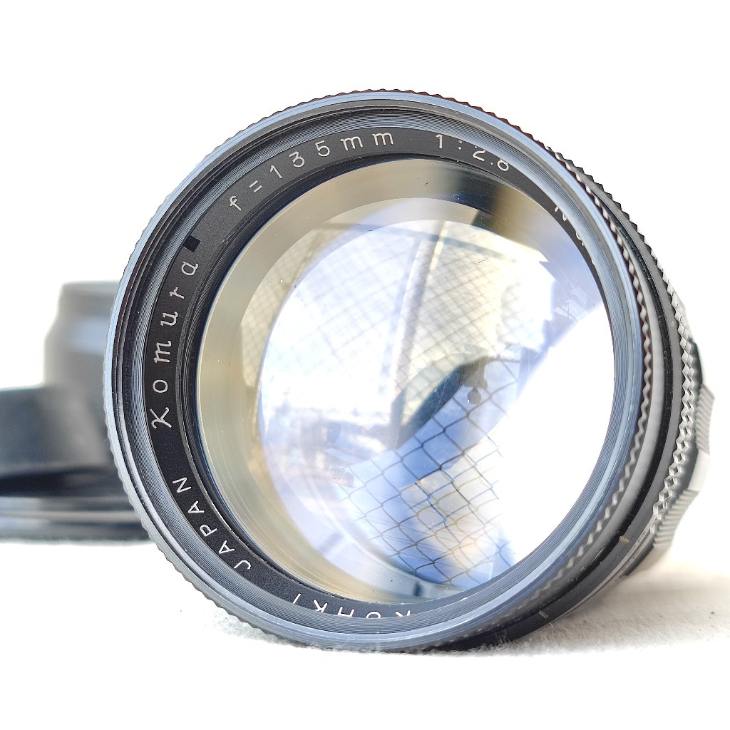 เลนส์กล้อง SANKYO KOHKI KOMURA 135mm F2.8(22) Teleportrait 12 เบลด ...