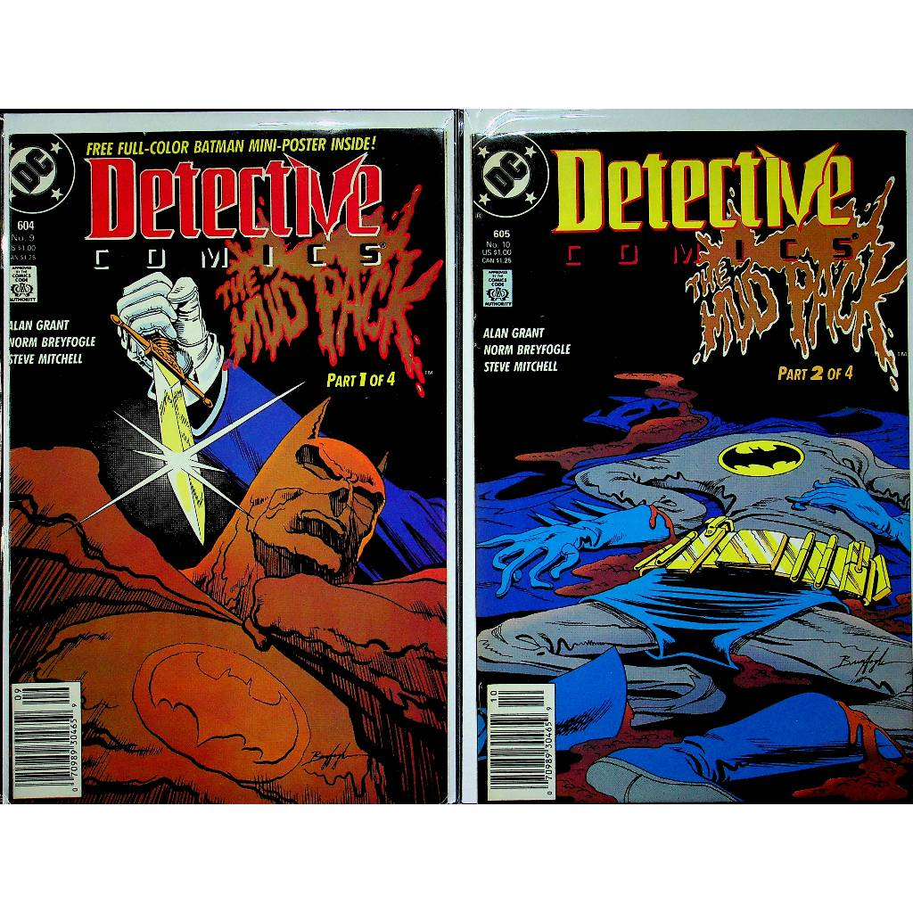 Detective Comics #604-607/ The Mud Pack 1-4 หนังสือการ์ตูนภาษาอังกฤษ ...