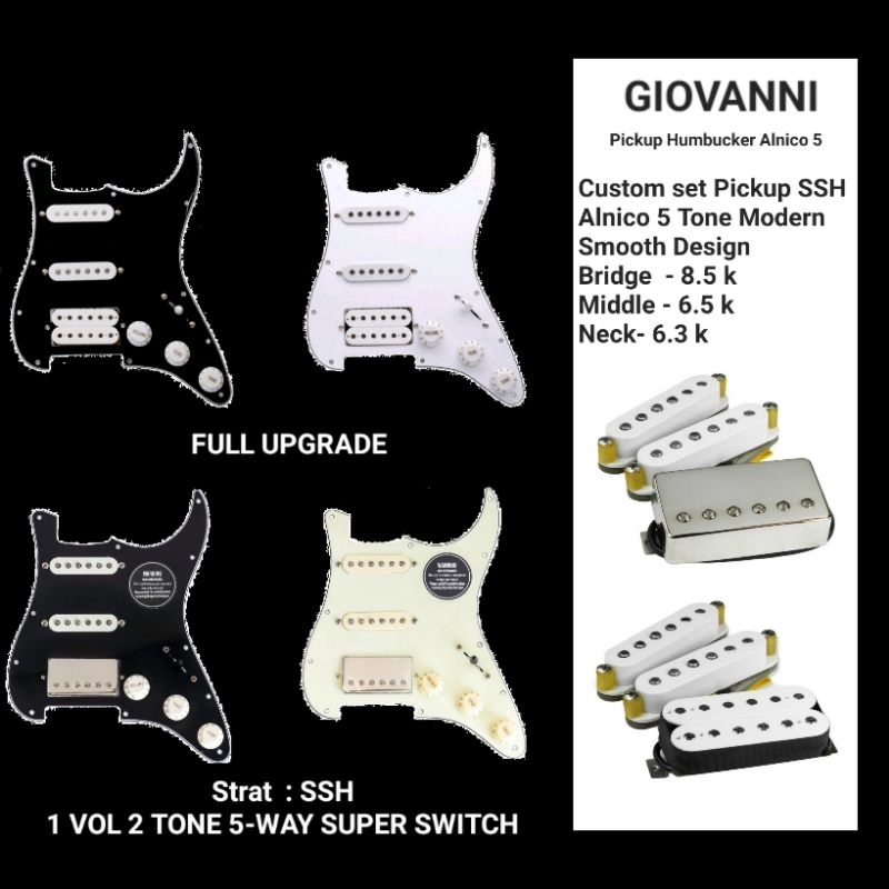 LIBRA TONE ชุดวงจรกีต้าร์และปิ๊กอัพ (FULL UPGRADE) รุ่น MODERN STRAT ...