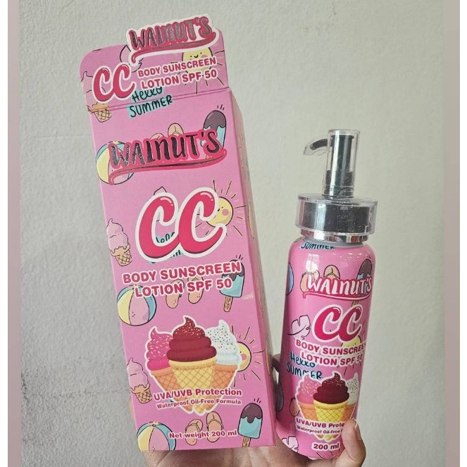 วอลนัท ซีซี บอดี้ ซันสกรีน โลชั่น WALNUT'S CC Body Sunscreen Lotion ...