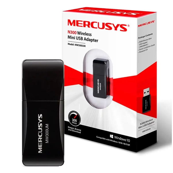 MERCUSYS รุ่น MW300UM N300 Wireless Mini USB Adapter การรับประกันศูนย์ ...