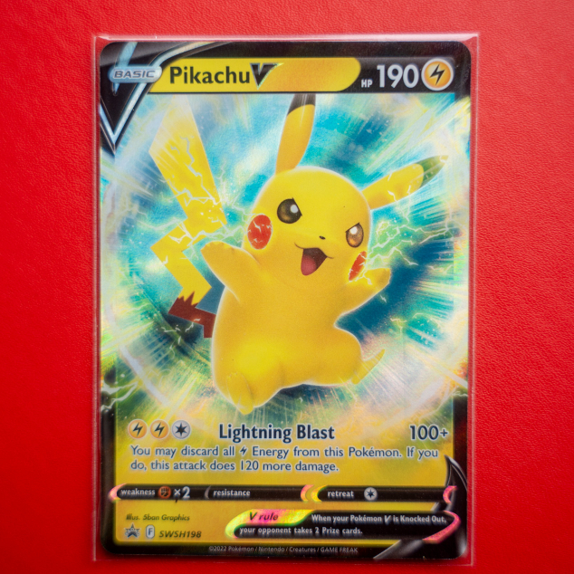 [ของแท้] พิคาชู Pikachu V การ์ดโปเกมอน [Pokémon Trading Card Game ...
