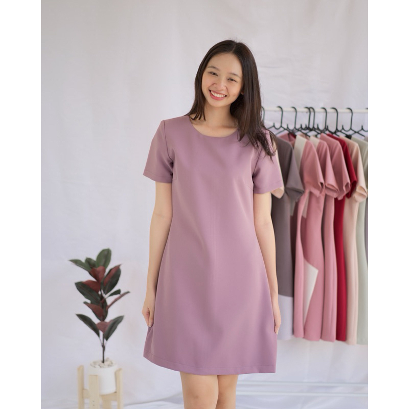 Dressii Me - ชุดเดรส รุ่น Basic me dress (ซับในเต็มตัว) ทรง A มีให้ ...