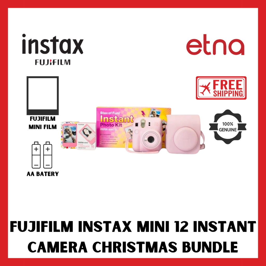 Fujifilm Instax Mini 12 Instant Camera Christmas Bundle | Shopee Thailand