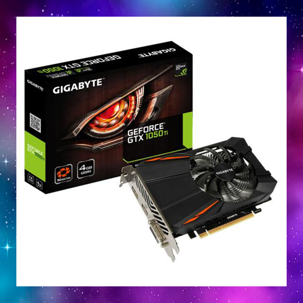 VGA (การ์ดแสดงผล) GIGABYTE GEFORCE 1FAN GTX1050TI 1050TI 1050 TI - 4GB GDDR5 ไม่ต่อไฟ ใช้งานปกติ ...