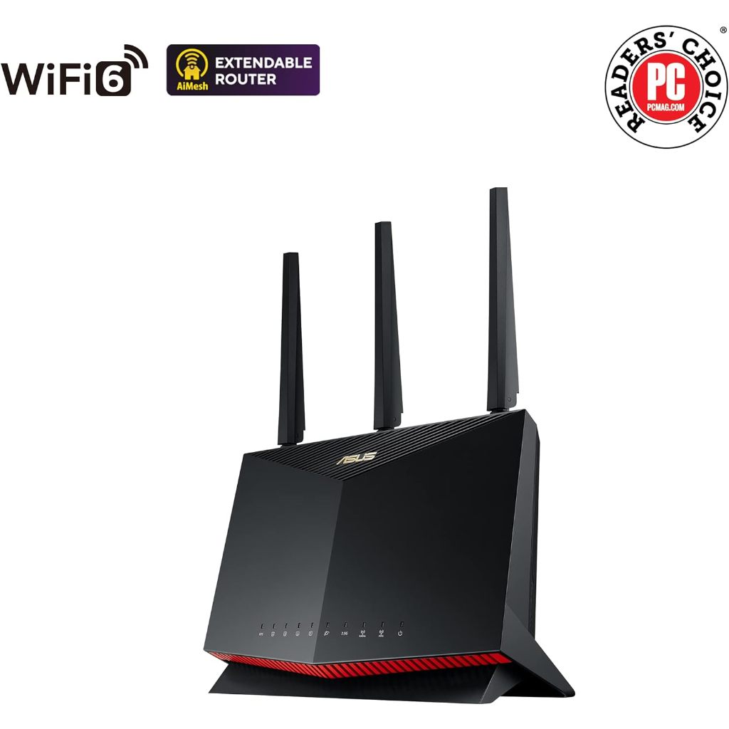 ASUS RT-AX86U PRO (AX5700) Dual Band WiFi 6 Extendable VPN, AiMesh ...