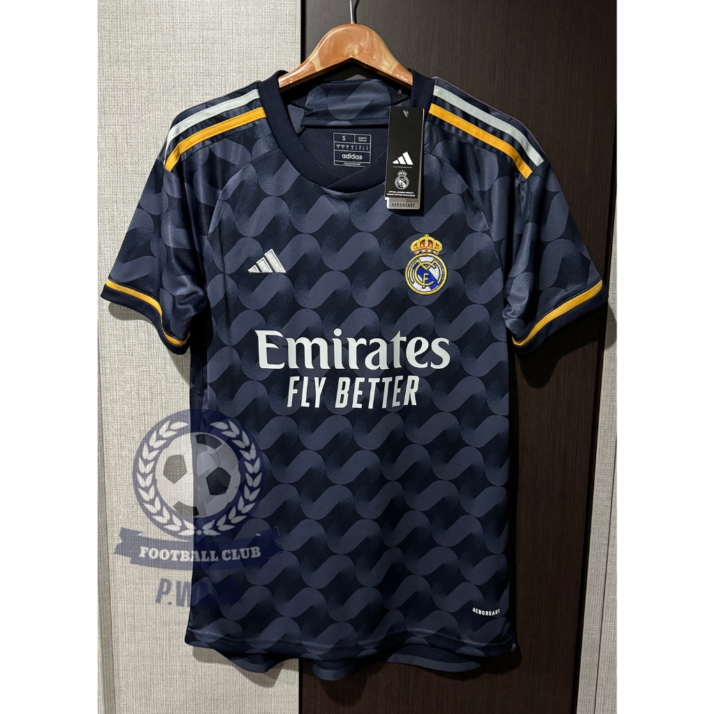 New !! เสื้อ เรอัล มาดริด 3A เกรดแฟนบอล Away ชุดเยือน ปี 23/24 ฟลู ...