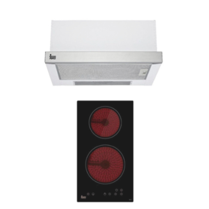 TEKA เตาเซรามิค 2 ตัวเตา รุ่น VE 2 SC + เครื่องดูดควัน รุ่น EL 60 ...