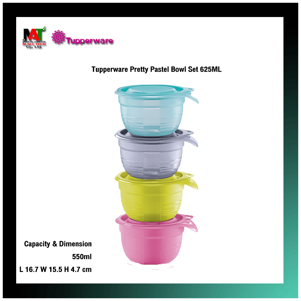 Tupperware รุ่น Pretty Pastel Bowl (1ใบ) 625ml ฝาปิดแน่นสนิท | Shopee ...