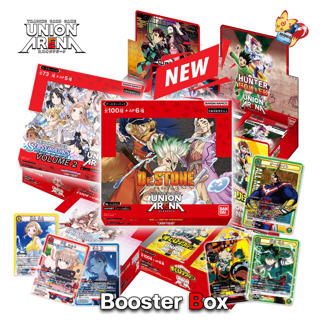 [Union Arena] Booster Box BLEACH Code Geass Yaiba Idol Master My Hero ...
