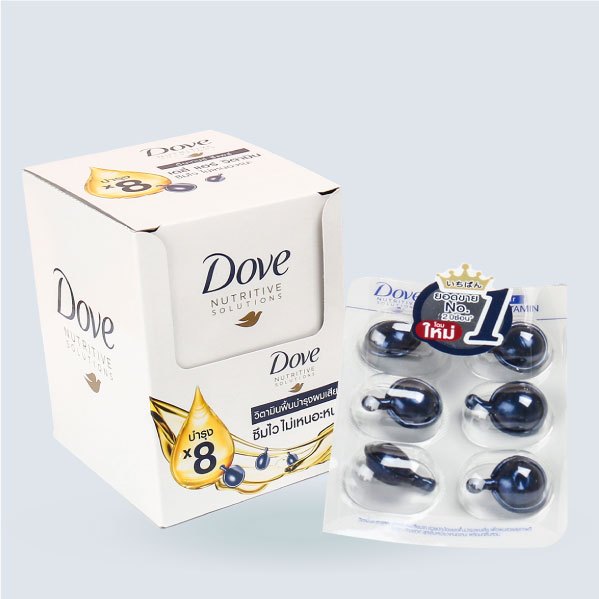 Dove Intense Repair Hair Vitamins (6 pcs./36 capsules) | Shopee Thailand
