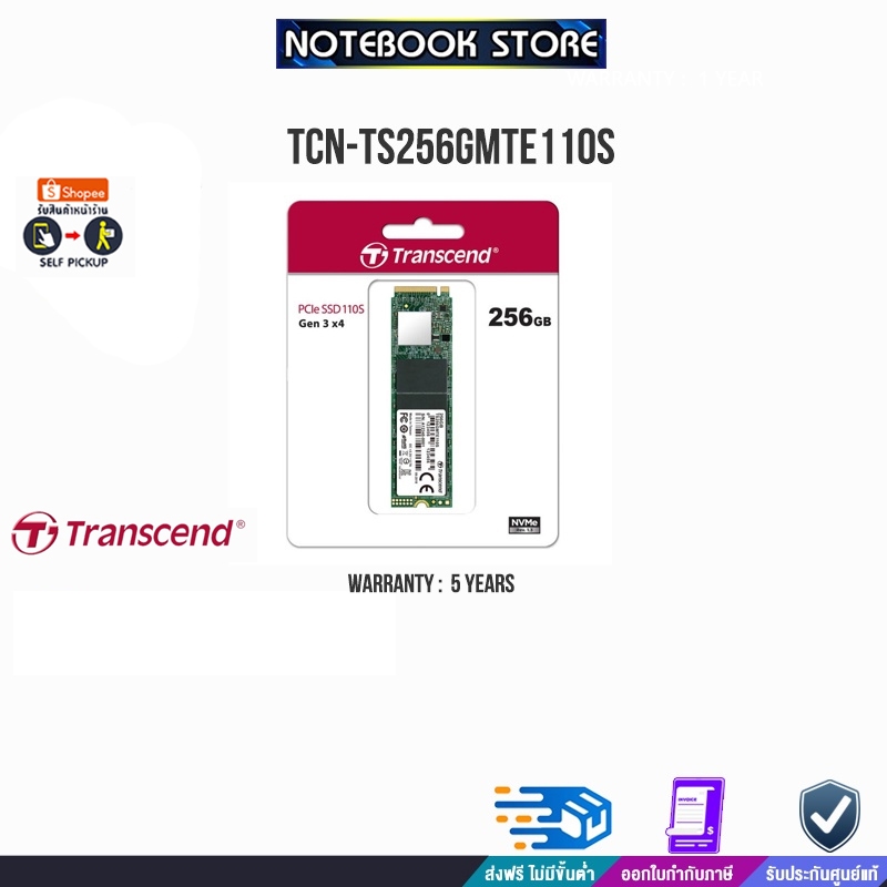 Transcend Internal SSD MTE110S-PCIe NVMe. 256GB, M.2 2280, Gen3 x4, 3D(TCN-TS256GMTE110S ...