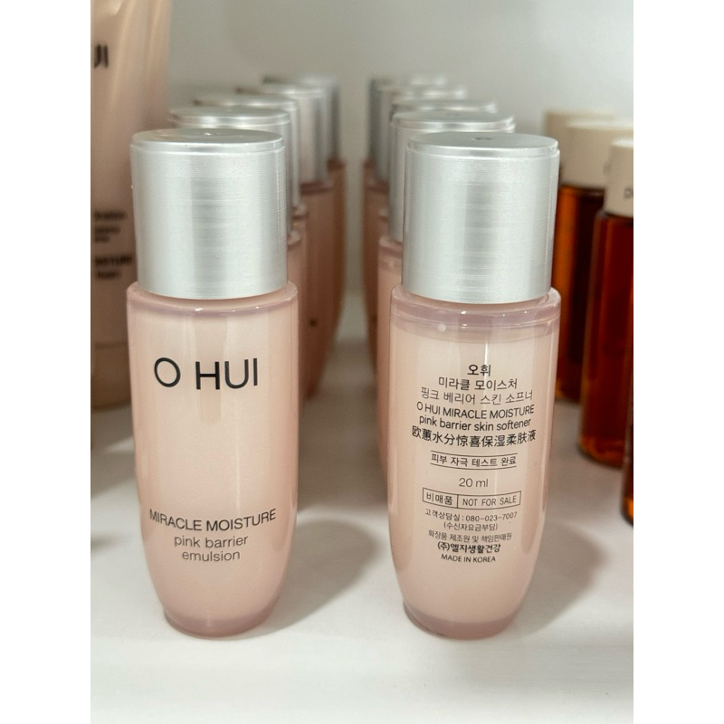 O HUI MIRACLE MOISTURE (Emulsion+Softener)ผลิตภัณฑ์ปรับสภาพผิวสีชมพู 20 ...