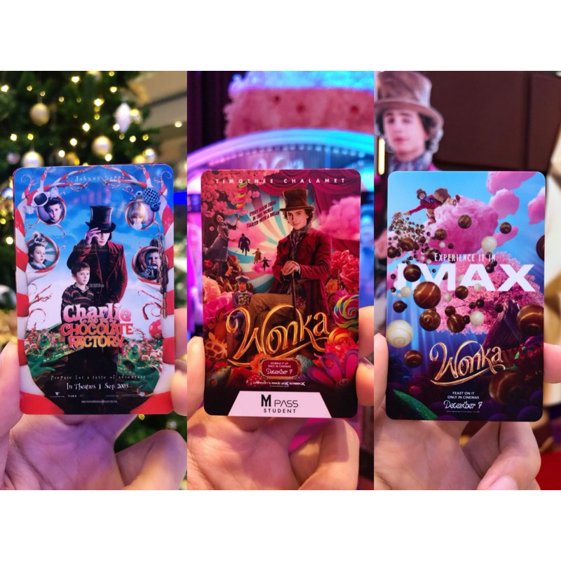 (Liveลด30%) บัตรสะสม Wonka วองก้า บัตร M Pass และ IMAX Collectible Card ...