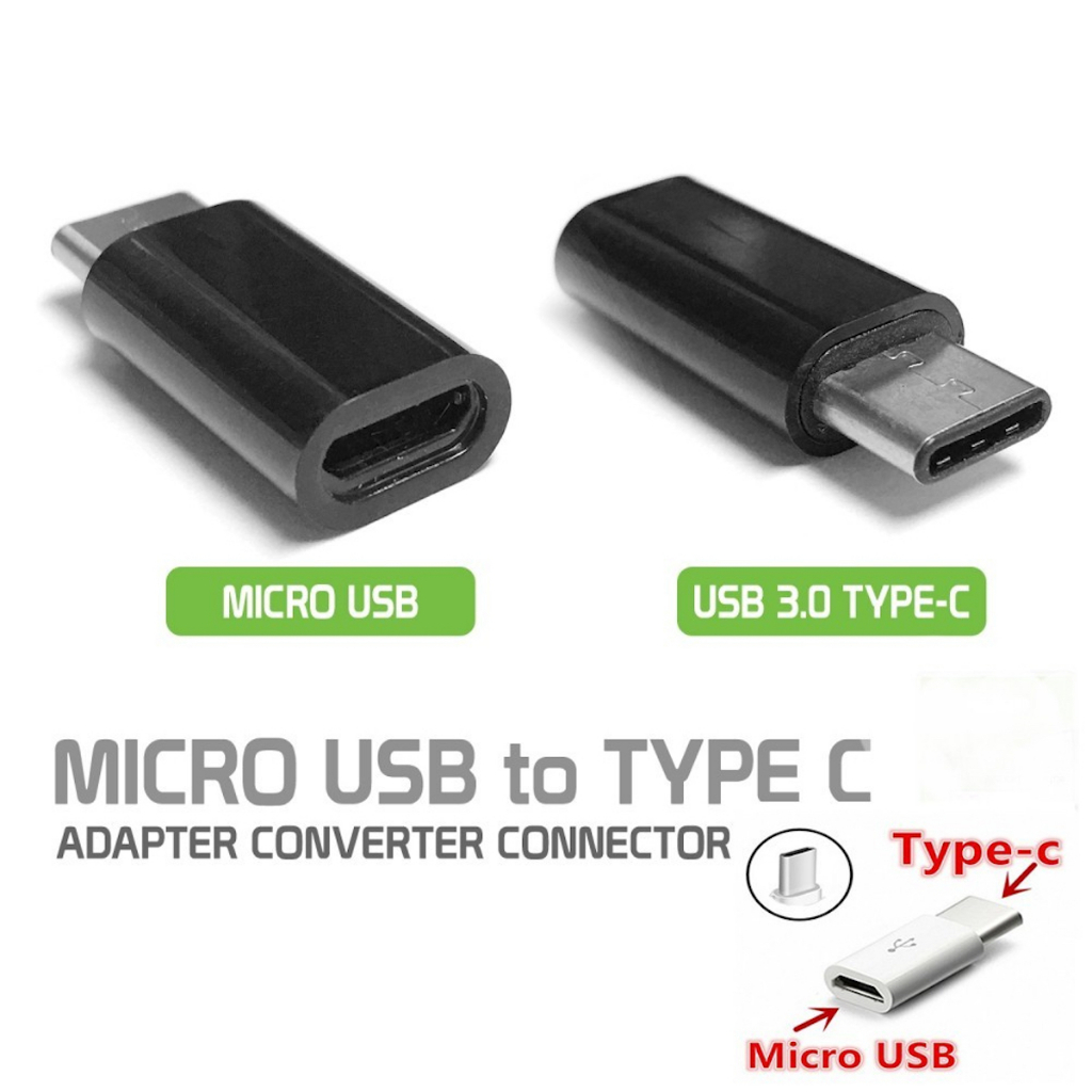 Type C Adapter connector ( Micro Usb To Usb 3.1 TYPE C) / Type C ...