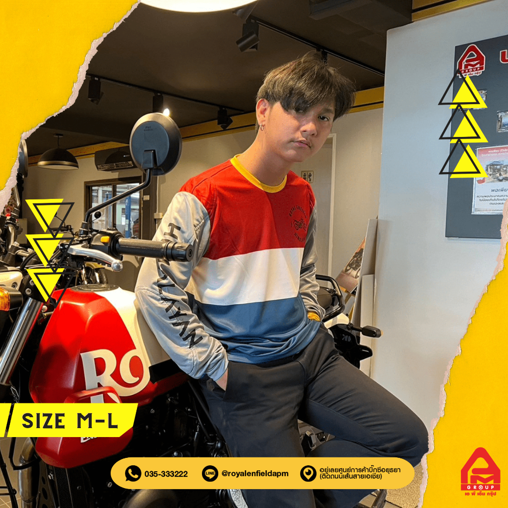 เสื้อแขนยาว D2G MOTOCROSS แท้ Royal Enfield | Shopee Thailand