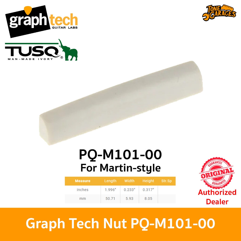 Graph Tech TUSQ Martin Blank 50.71mm Nut PQ-M101-00 for Martin-style ...