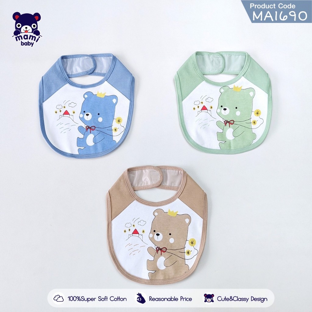Mami baby / Baby hood ผ้ากันเปื้อน กันน้ำลาย สำหรับเด็ก | Shopee Thailand