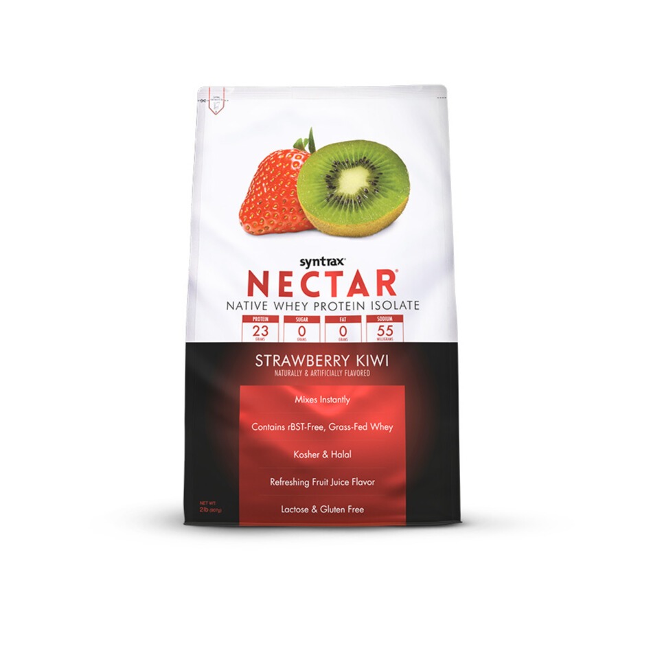 Syntrax Nectar Whey Protein Isolate Strawberry Kiwi 907 g./2lb ของแท้ ...