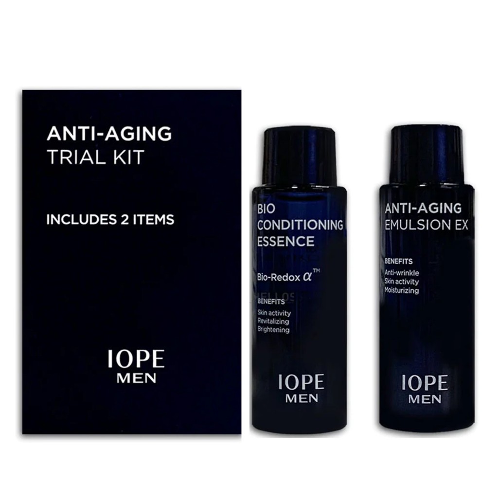 IOPE MEN ANTI-AGING TRIAL KIT ชุดผลิตภัณฑ์บำรุงผิวหน้าผู้ชายสูตรพิเศษ ...